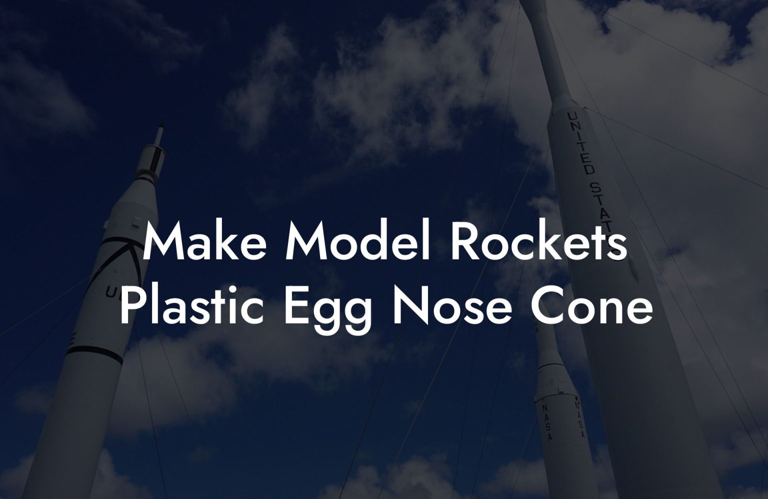 Make Model Rockets Plastic Egg Nose Cone - Austin Rockets