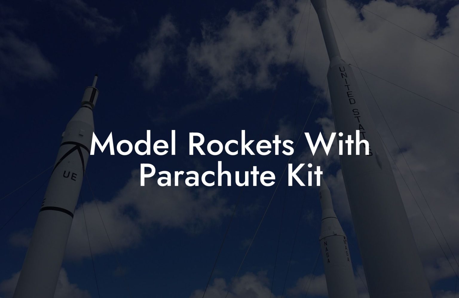 Model Rockets With Parachute Kit - Austin Rockets