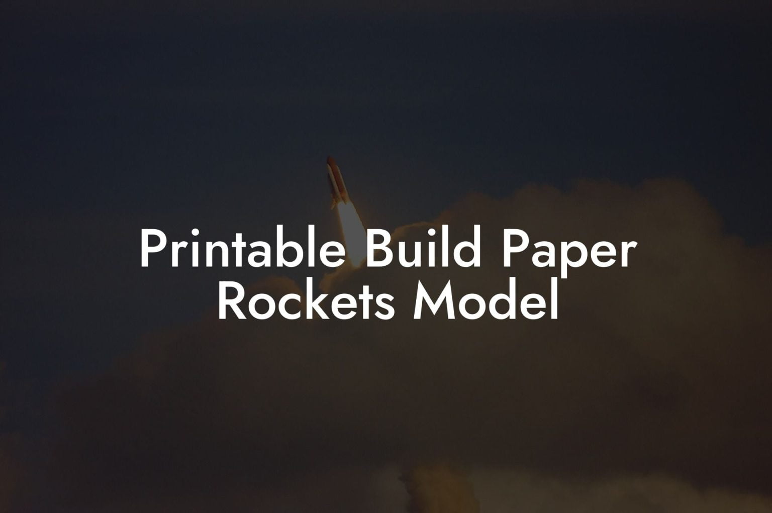 Printable Build Paper Rockets Model - Austin Rockets