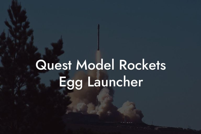 Quest Model Rockets Egg Launcher - Austin Rockets